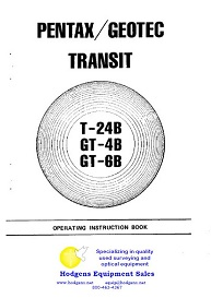 Pentax / Geotec Transit Instruction Book | Documents and Forms