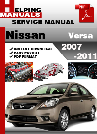 Nissan Versa 2007-2011 Service Pdf Manuals | factoryserviceworkshop