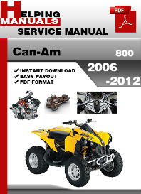 Can-Am 800 2006-2012 Service Pdf Manuals | workshoppdfmanuals