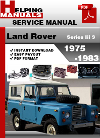 Land Rover Series Iii 3 1975-1983 Service Pdf Manuals | workshoppdfmanuals