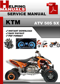 KTM ATV 505 SX Service Pdf Manuals | factoryserviceworkshop
