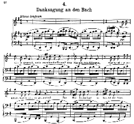 Danksagung an den Bach D.795-4, High Voice in G Major, F. Schubert (Die ...