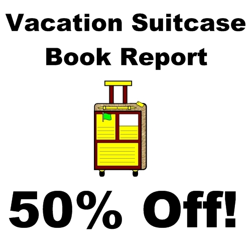 50% Off Main Character Vacation Suitcase Book Report Project ...