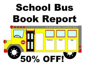 50% Off School Bus Book Report Project | Documents and Forms