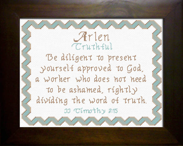 Name Blessings - Arlen | Crafting | Cross-Stitch