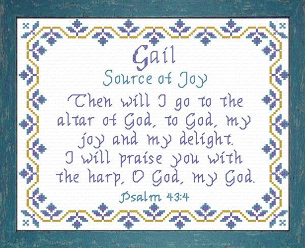 Name Blessings - Gail | Crafting | Cross-Stitch | Other