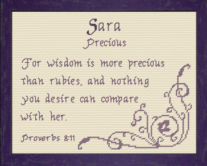 Name Blessings - Sara 2 | Crafting | Cross-Stitch | Other
