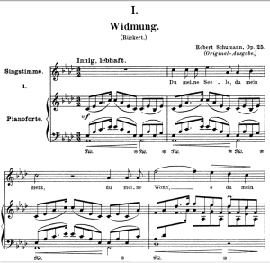 Widmung Op.25 No.1, High Voice in A-Flat Major, R. Schumann (Myrthen), C.F. Peters | eBooks ...
