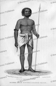 Camel man of the Ababda tribe, nomads of the Nubian desert, Ethiopia, L ...