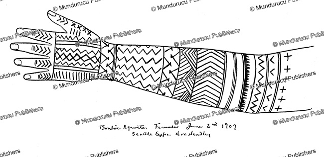 Arm tattoo of a Bontoc Igorotte woman, Philippines, Hendley, 1909 ...