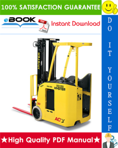 Hyster E30HSD3, E35HSD3, E40HSD3 (C219) 3-Wheel Electric Forklift ...