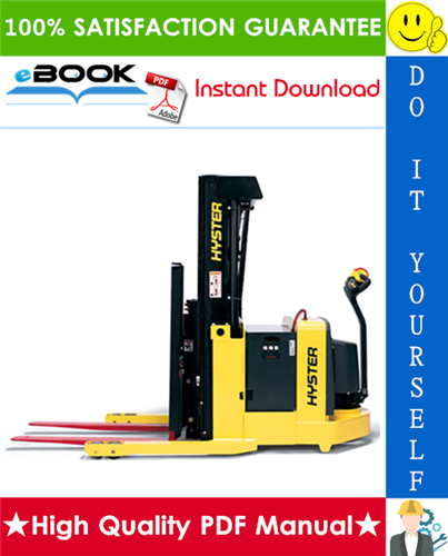 Hyster W20ZR, W30ZR, W40Z (C455) Walkie Reach Stackers Service Repair ...