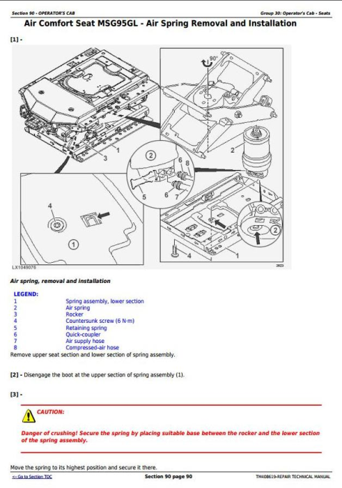 John Deere Tractors Models 6145M, 6155M, 6175M, 6195M Tier 2 Service ...