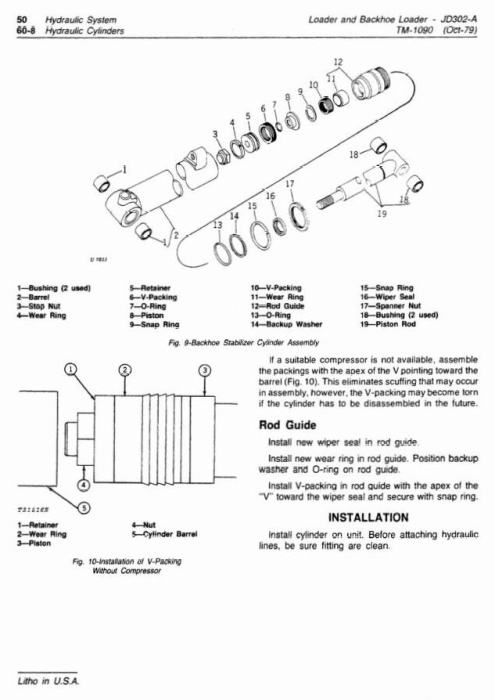 John Deere 302A Utility Construction Tractor, Backhoe loader Technical ...