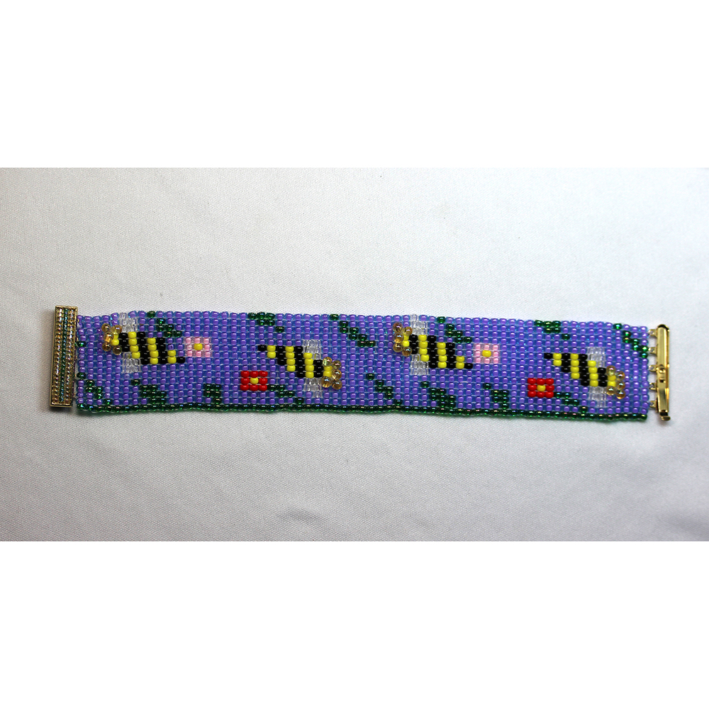 Bees & Flowers Loomed Bracelet-Pattern | eBooks