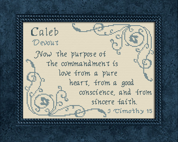 Name Blessings - Caleb 7 | Crafting | Cross-Stitch | Other