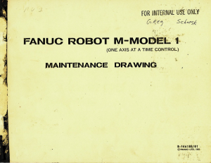 FANUC Robot M - Model 1 Maintenance Drawing (Full Schematic Circuit ...