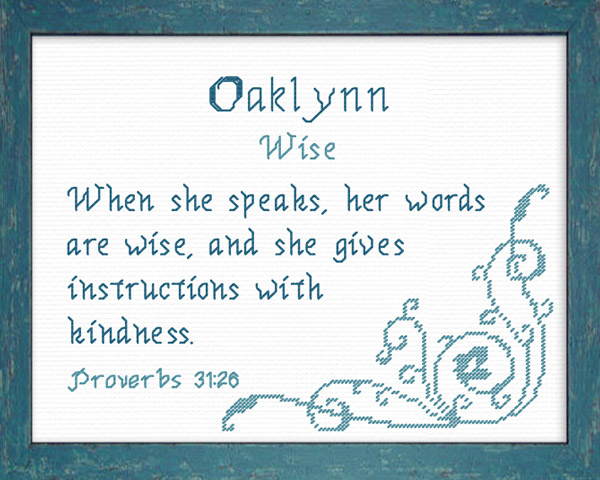 Name Blessings - Oaklynn | Crafting | Cross-Stitch | Other