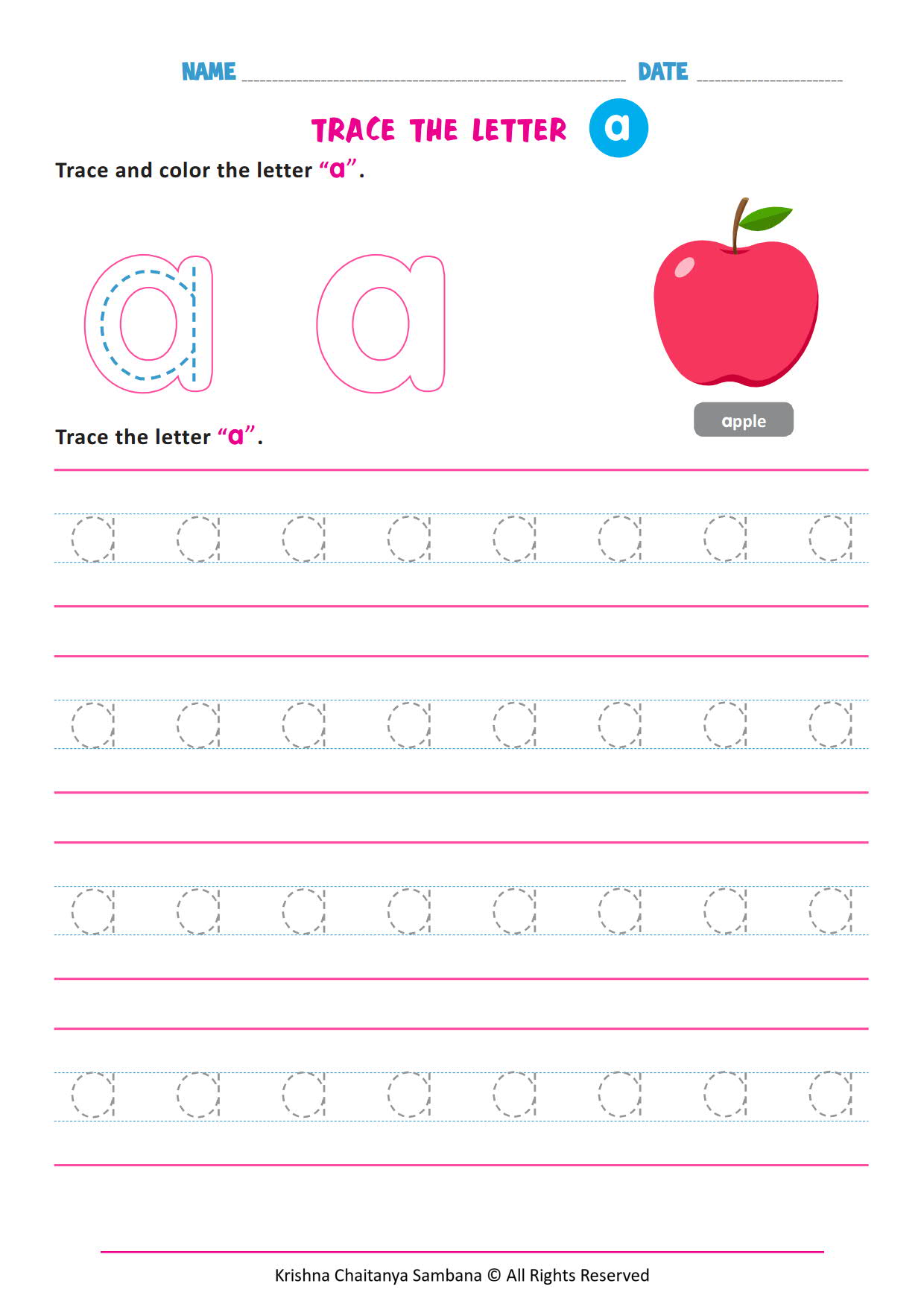 Writing Alphabet Letters A to Z | Other Files | Patterns and Templates