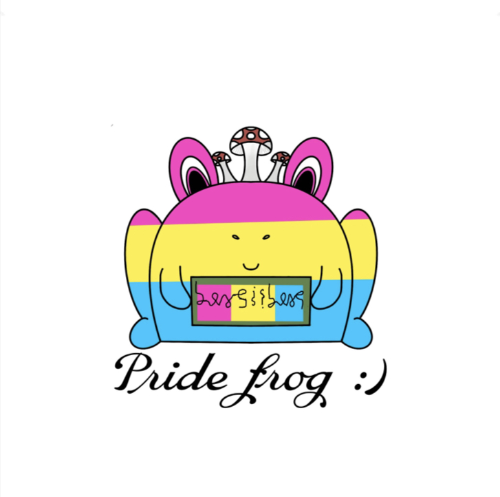 Pan Pride frog | Photos and Images | Clip Art