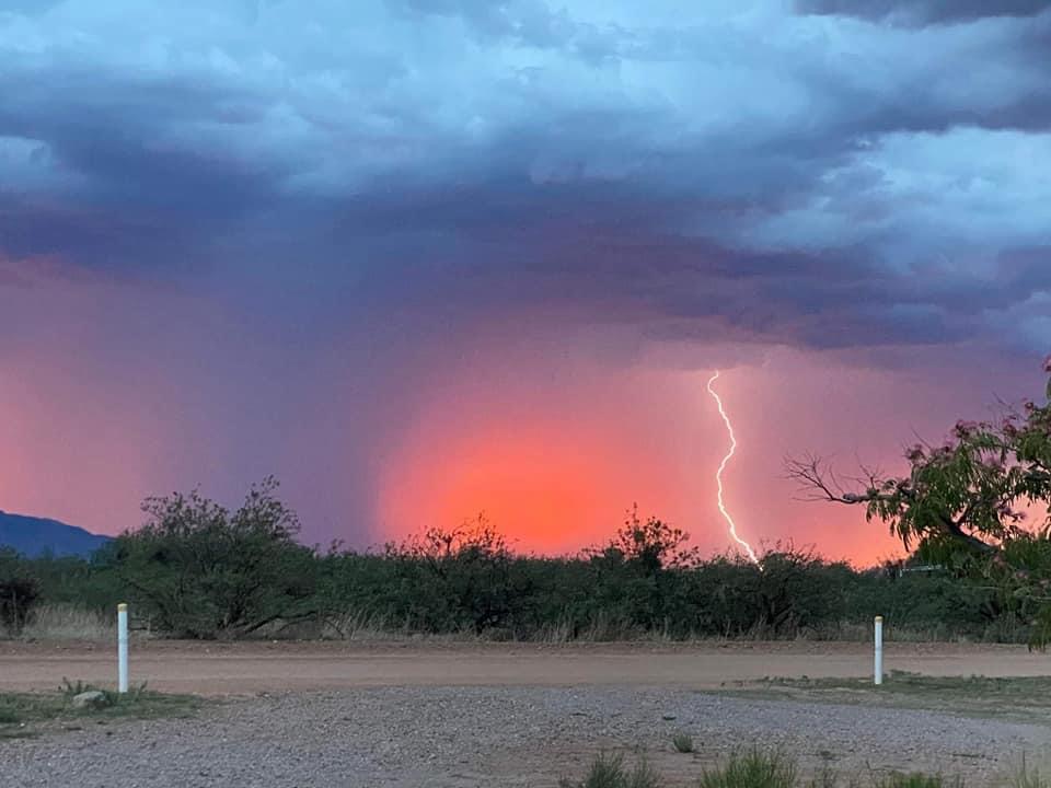 Lightning at Sunset | Photos and Images