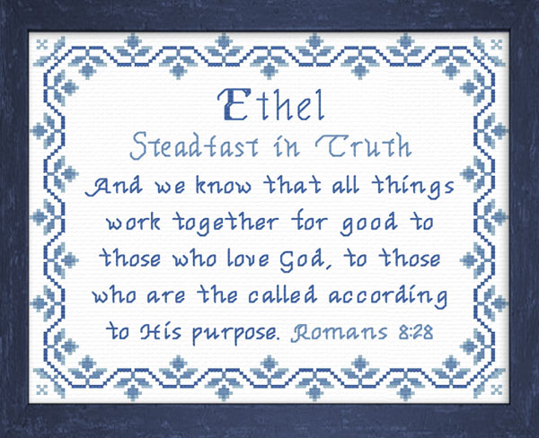 Name Blessings - Ethel | Crafting | Cross-Stitch | Other