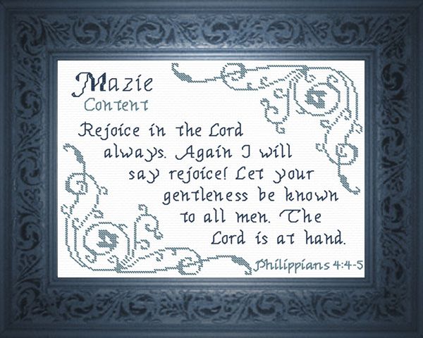 Name Blessings - Mazie | Crafting | Cross-Stitch | Other
