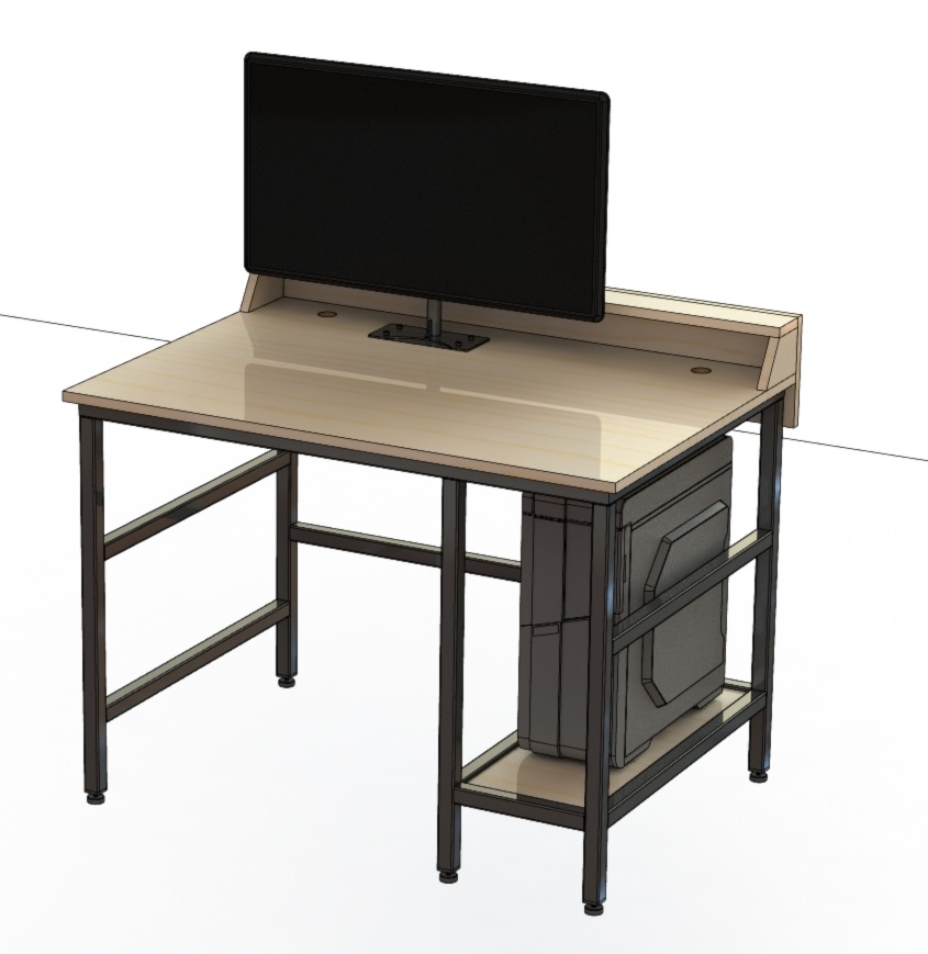 Simple PC Desk Plan For Your Home | Documents and Forms | Building and ...