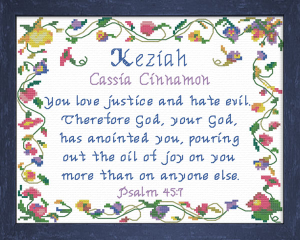 Name Blessings Keziah Crafting Cross Stitch Other