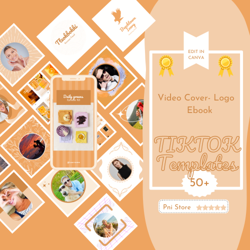 50++ Video Covers Tiktok Template | Logo Tiktok | Canva Template ...