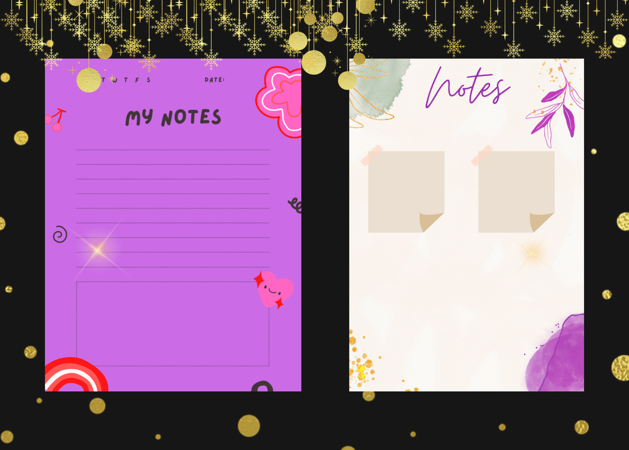 Stylish Note Sheets | Photos and Images | General