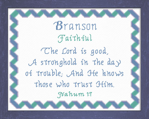 Name Blessings - Branson | Crafting | Cross-Stitch | Other