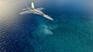 F18 over the Great Barrier Reef | Photos and Images