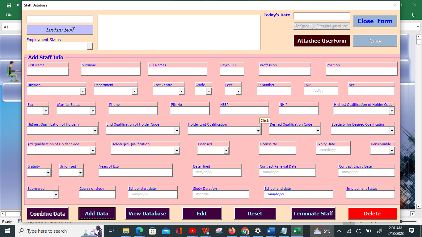 Excel VBA Project | Documents and Forms | Spreadsheets