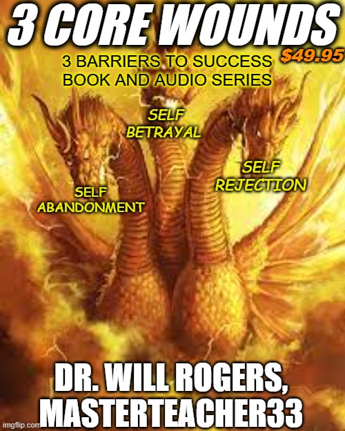 3 CORE WOUNDS = 3 Head Monster = 3 Barriers to Success = Book and Audio ...