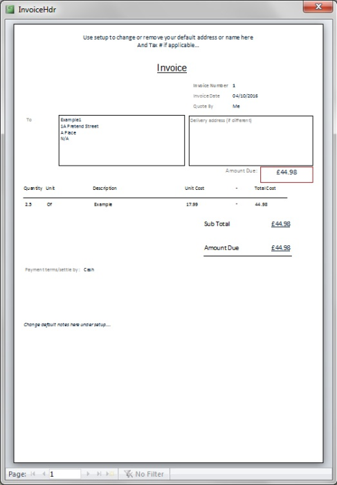Invoice Quote Receipt generator database template | Software | Software ...