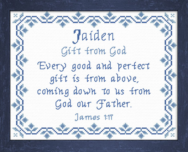 Name Blessings - Jaiden | Crafting | Cross-Stitch | Other