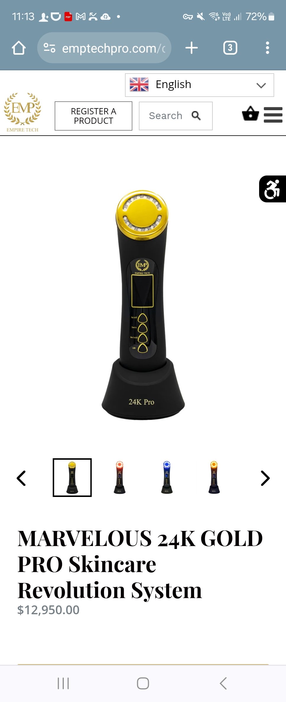 MARVELOUS 24K GOLD PRO Skincare Revolution System | Other Files ...