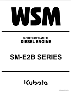 Kubota Wsm Diesel Engine Sm-E2b Workshop Service Repair Manual | Documents and Forms