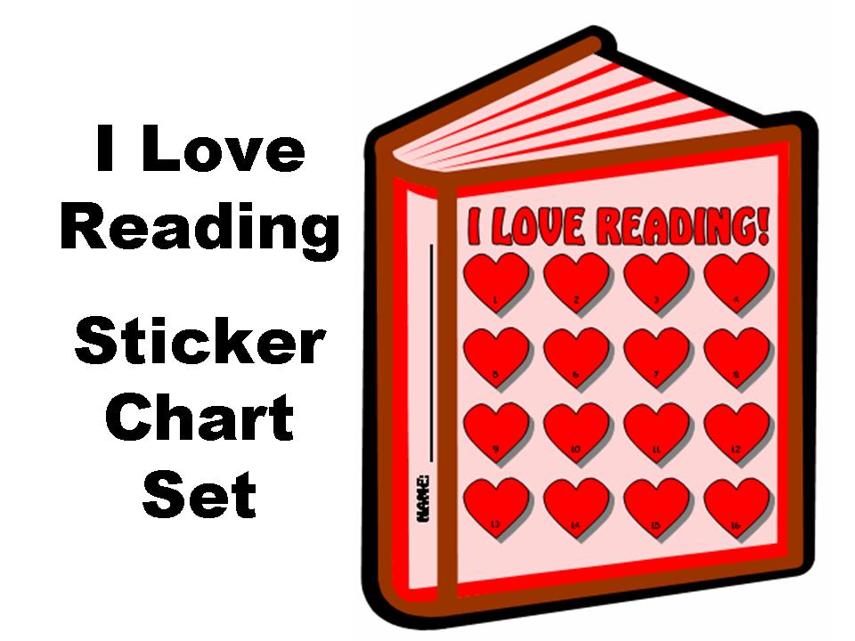 I Love Reading Sticker Chart Set | Other Files