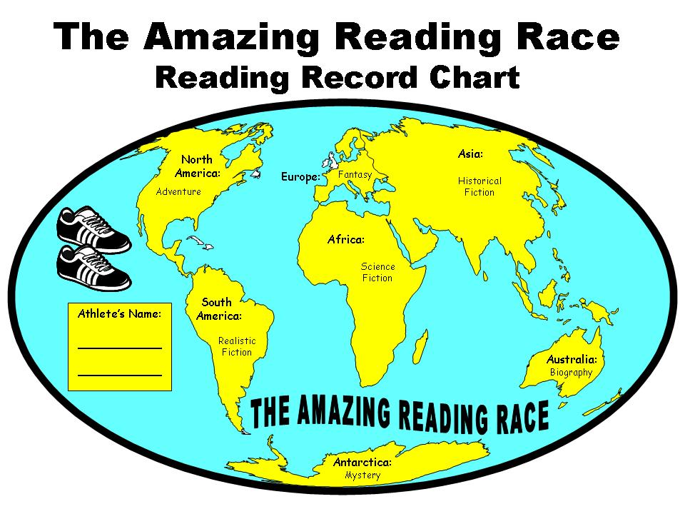 The Amazing Reading Race Reading Record Chart | Other Files