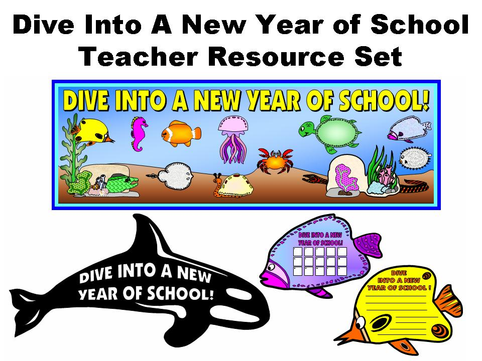Dive Into A New Year of School Teacher Resource Set | Documents and Forms