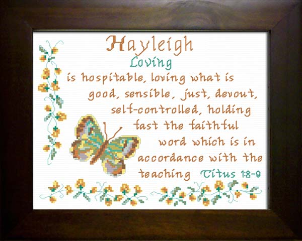 Name Blessing - Hayleigh | Crafting | Cross-Stitch | Other