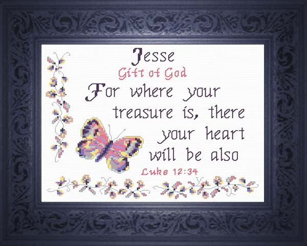 Name Blessings - Jesse | Crafting | Cross-Stitch | Religious