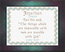 Name Blessings - Jonathan | Crafting | Cross-Stitch | Religious