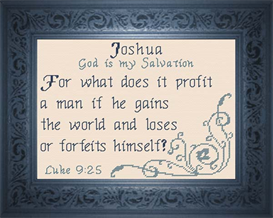 Name Blessings - Joshua | Crafting | Cross-Stitch | Religious
