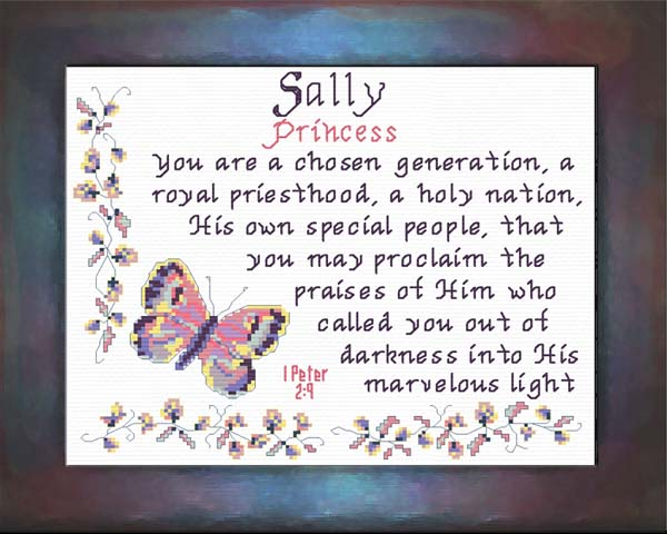 Name Blessings - Sally | Crafting | Cross-Stitch